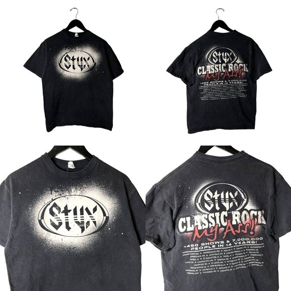 Delta | Shirts | Stux Tour T Shirt Vintage Y2k Adult Black Large L ...